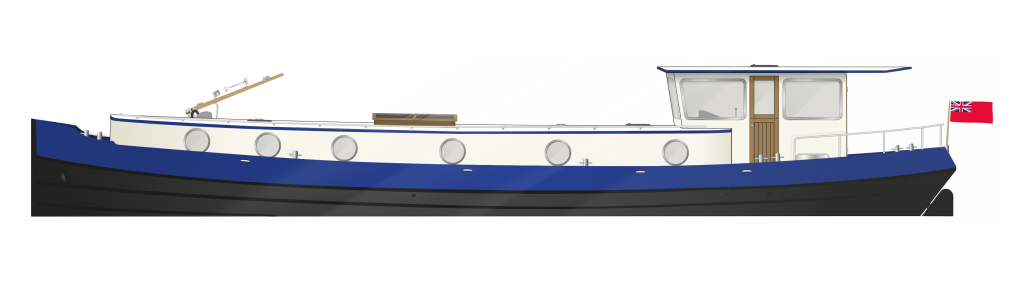 60M Motor Class Dutch Barge - Piper Boats | Dutch Barge Builders