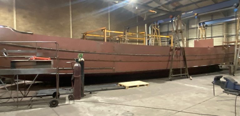 Steelwork 60M for Ron & Christine - Piper Boats | Dutch Barge Builders
